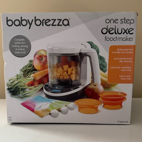 Baby Brezza | Other | Baby Brezza One Step Deluxe Food Maker White ...